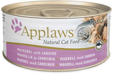 Applaws makrilli & sardiini 70 g - Riemukauppaverkkokauppa