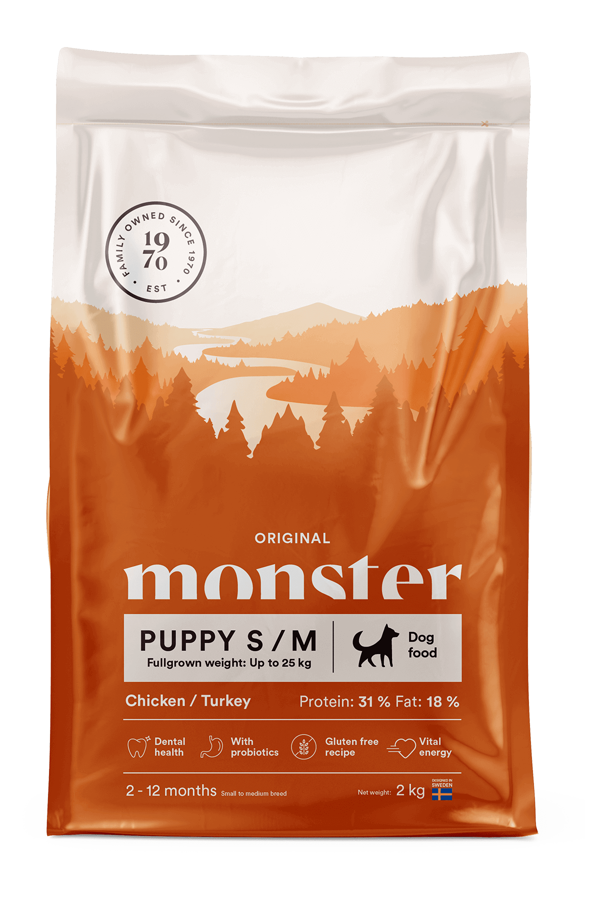 Monster Original Puppy S/M Chicken & Turkey - Riemukauppa verkkokauppa