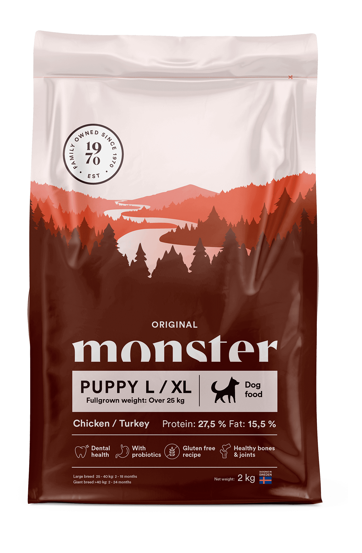 Monster Original Puppy L/XL Chicken & Turkey - Riemukauppa verkkokauppa
